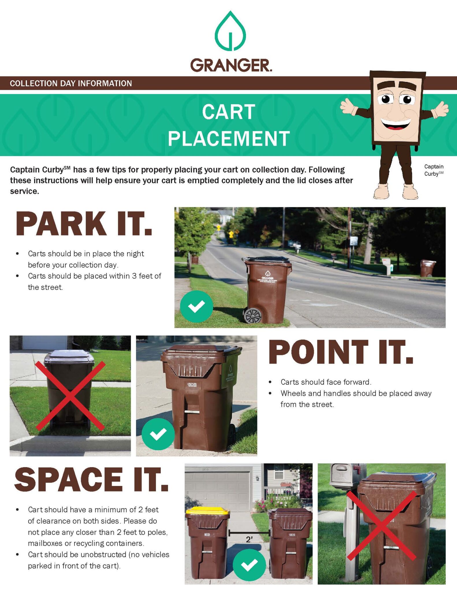City of Mt. Pleasant Service Guidelines